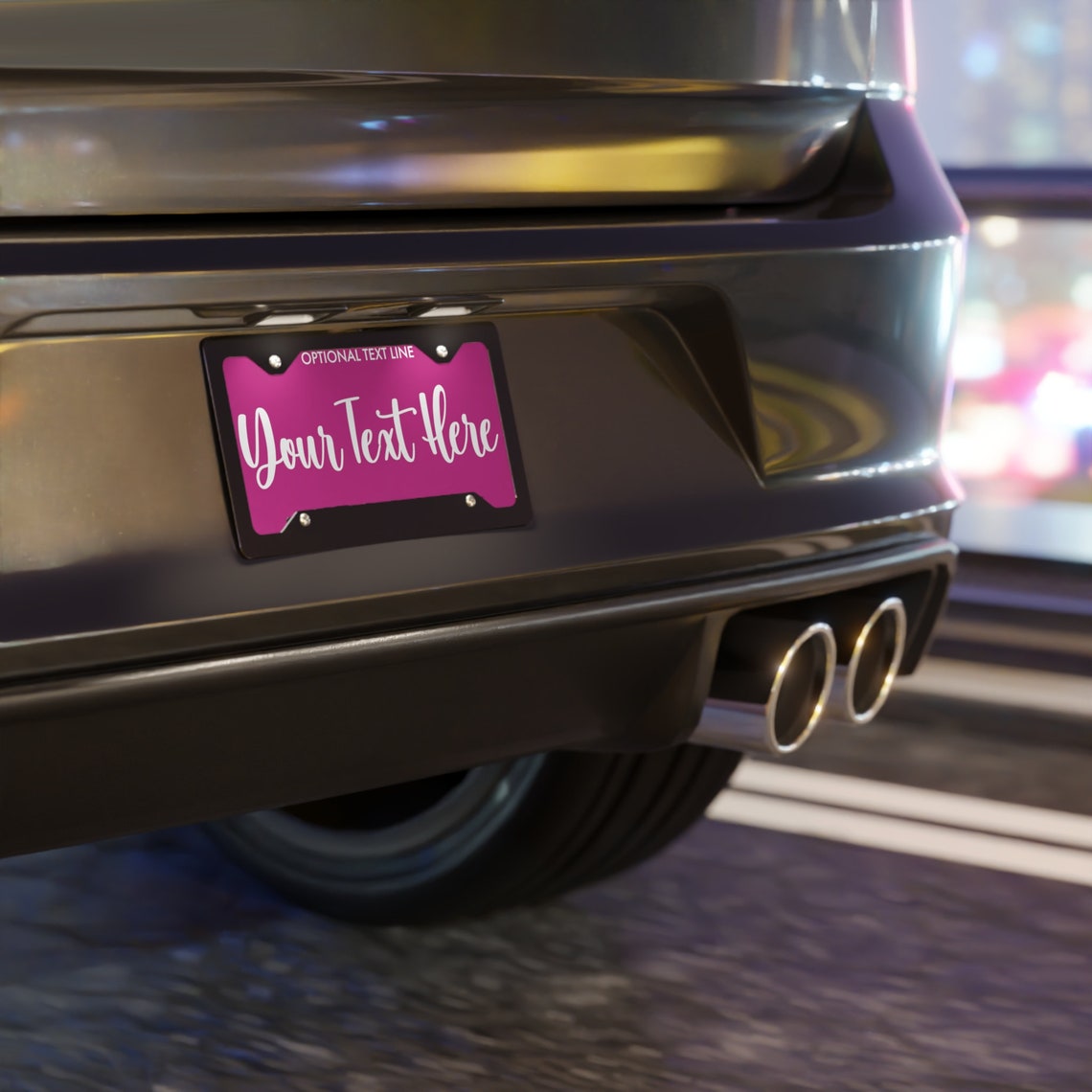 Personalized Text Front License Plate, Custom Name Car Sign Vanity ...