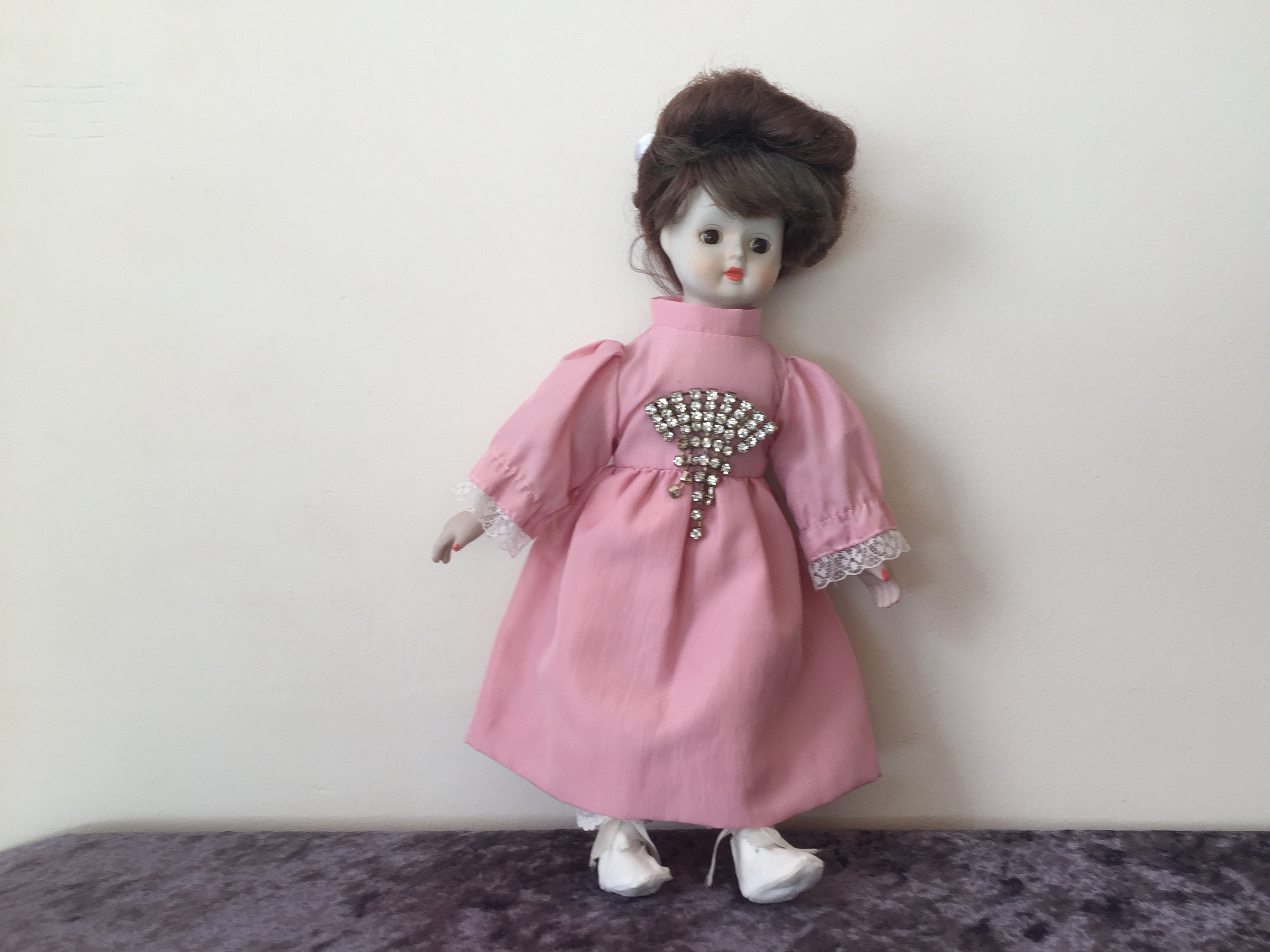 Vintage Porcelain Doll Old Doll Rag Doll Puppet Doll Cotton - Etsy