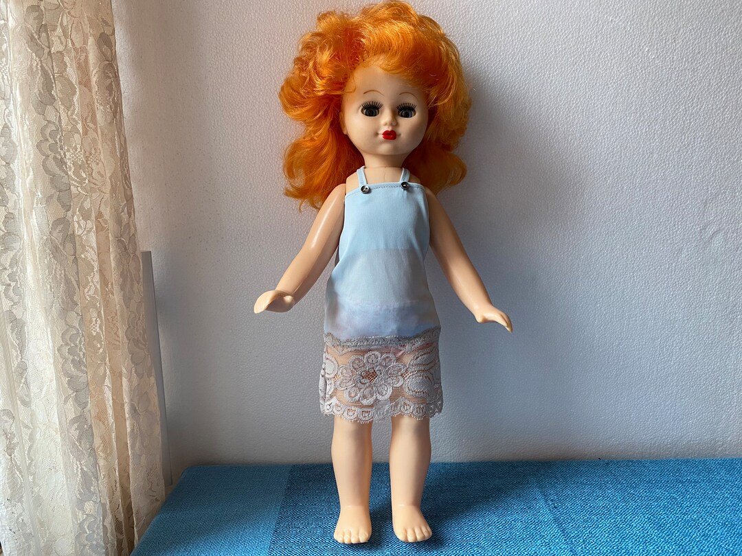 Vintage Soviet Doll, Redhead, USSR Vintage, Soviet Celluloid Doll ...