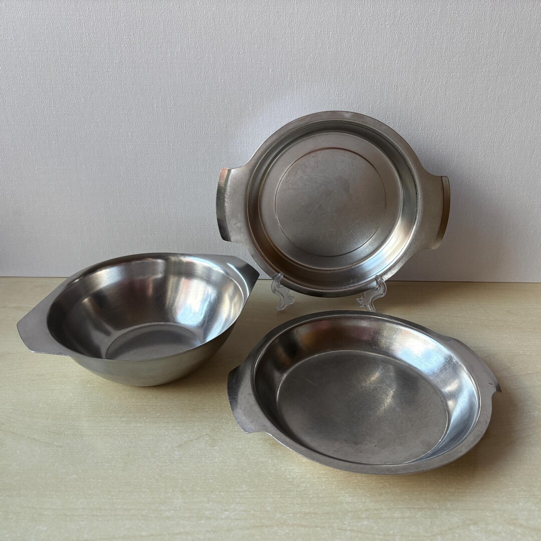 Vintage Soviet Aluminum Dishes Set – USSR Metal Kitchenware – 1970s ...