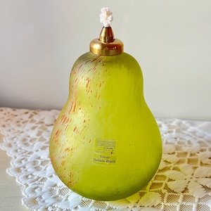 Vintage Pear-shaped Glass Oil Lamp - Handblown Glass, Renate Stock ...
