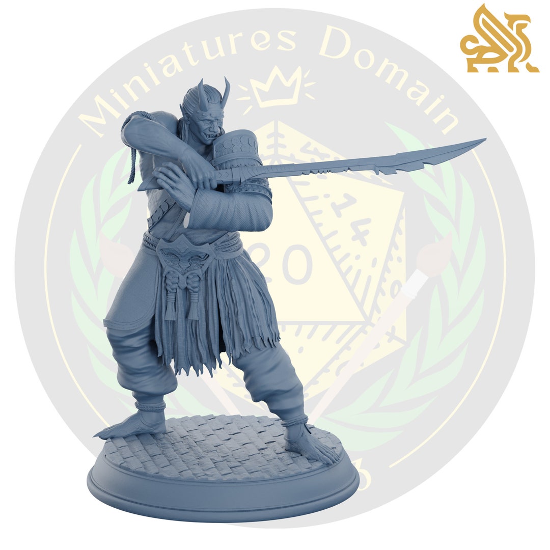 Oni Onslaughter Demon Great Sword DMS | Miniature Dungeons and Dragons ...