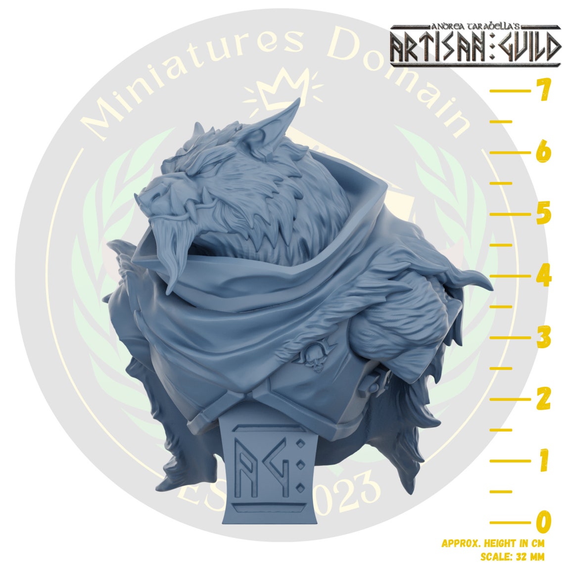 Captain Fenrir the Wulfheart BUST AG | Miniature Dungeons and Dragons ...