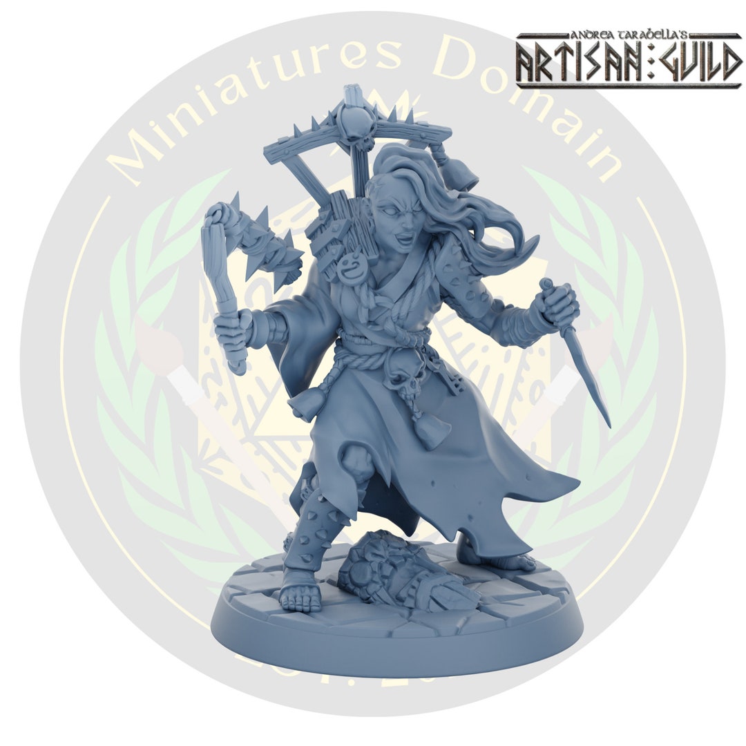 Female Cultist of Melmora With a Mace and a Dagger Fighter Human AG ...