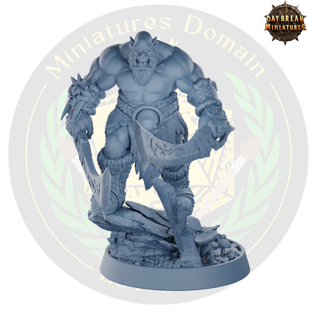 Grozler Hang Orc Fighter Barbarian DBM | Miniature Dungeons and Dragons ...