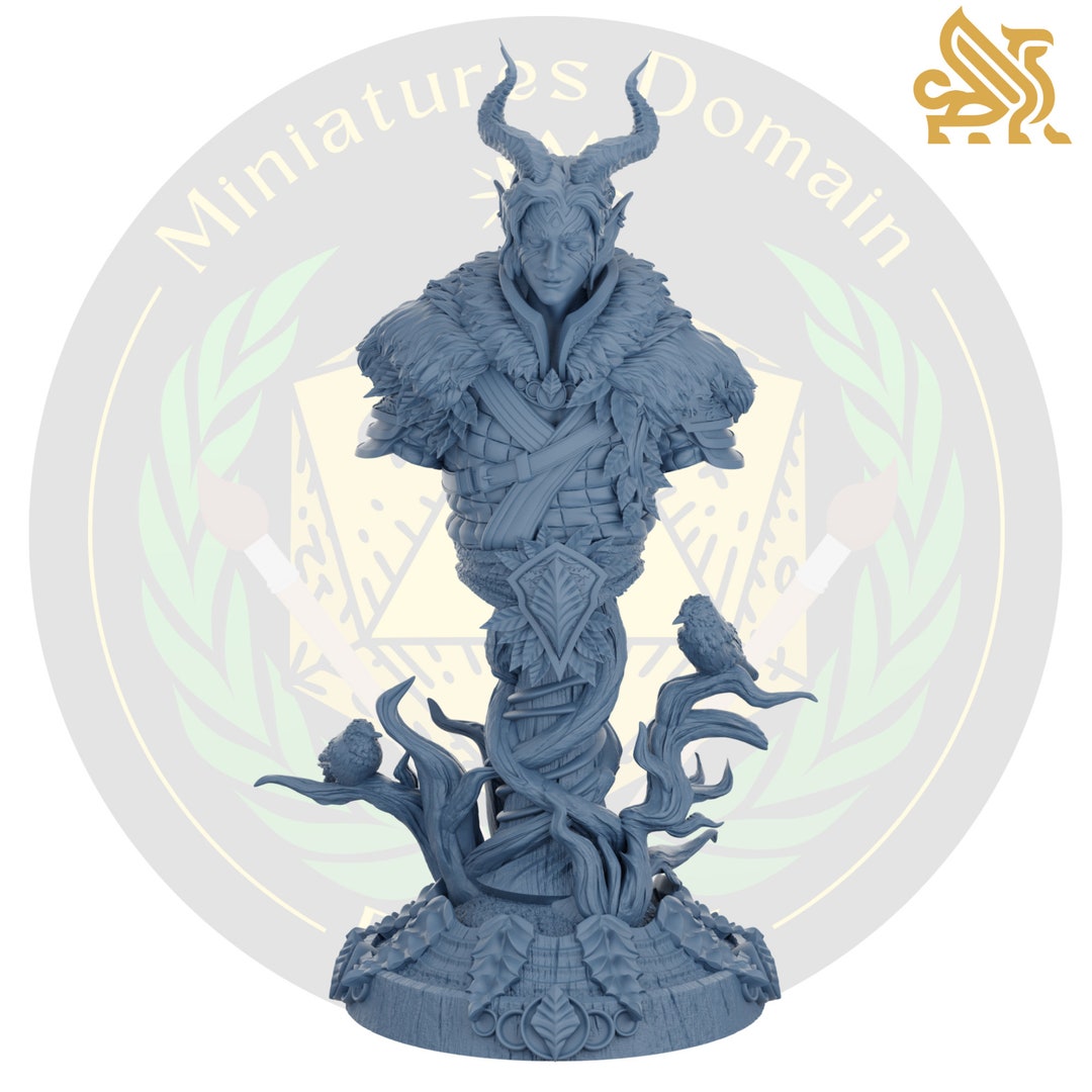 Garyck of Cinta Mar - Infernal Forest Guardian Tiefling BUST DMS ...