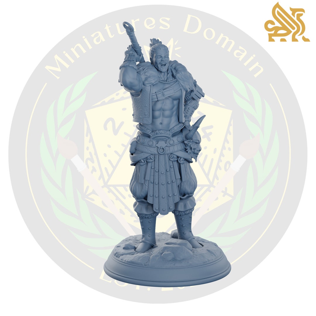 Daisuke Human Barbarian DMS | Miniature Dungeons and Dragons Dnd ...