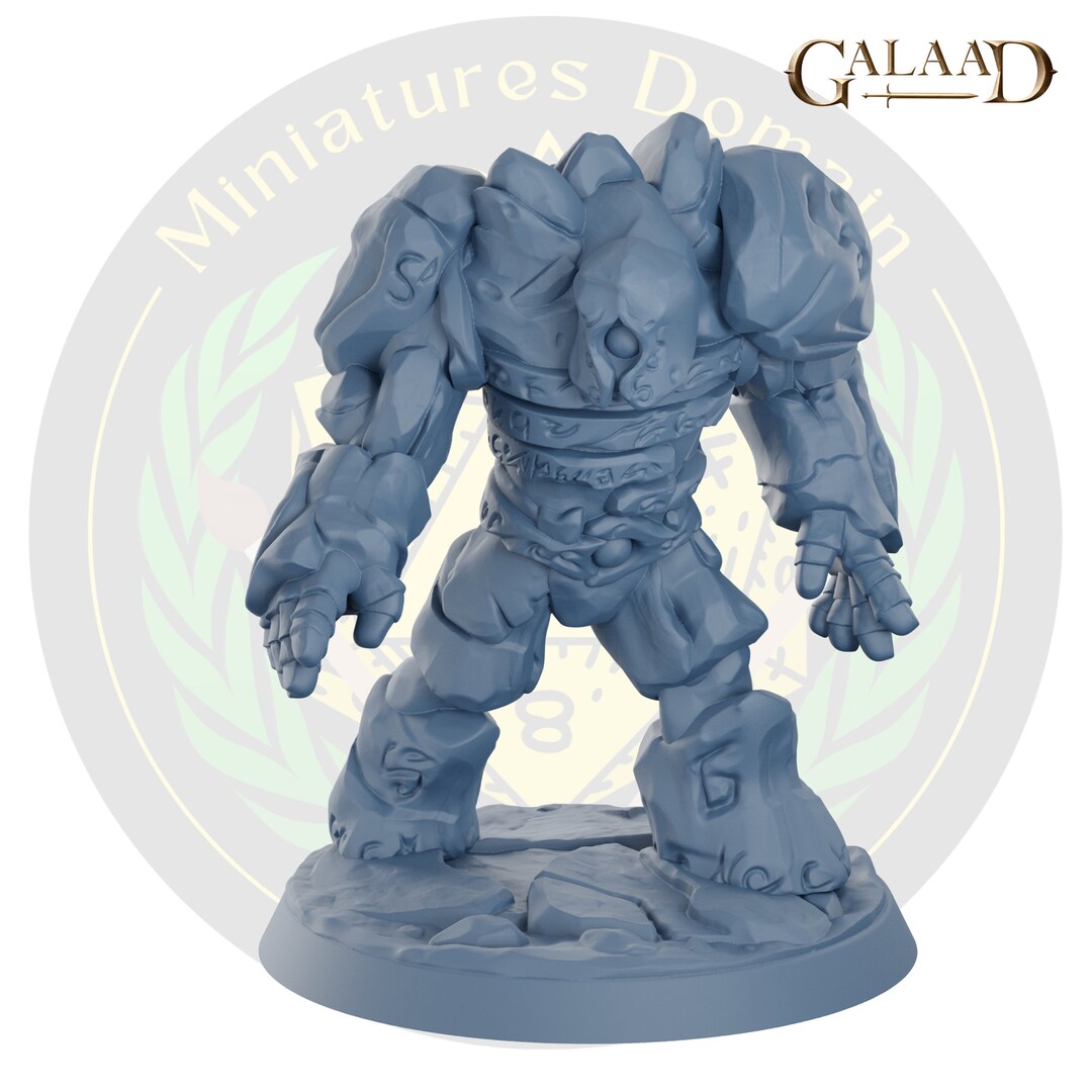 Golem Construct Galaad | Miniature Dungeons and Dragons Dnd Tabletop ...