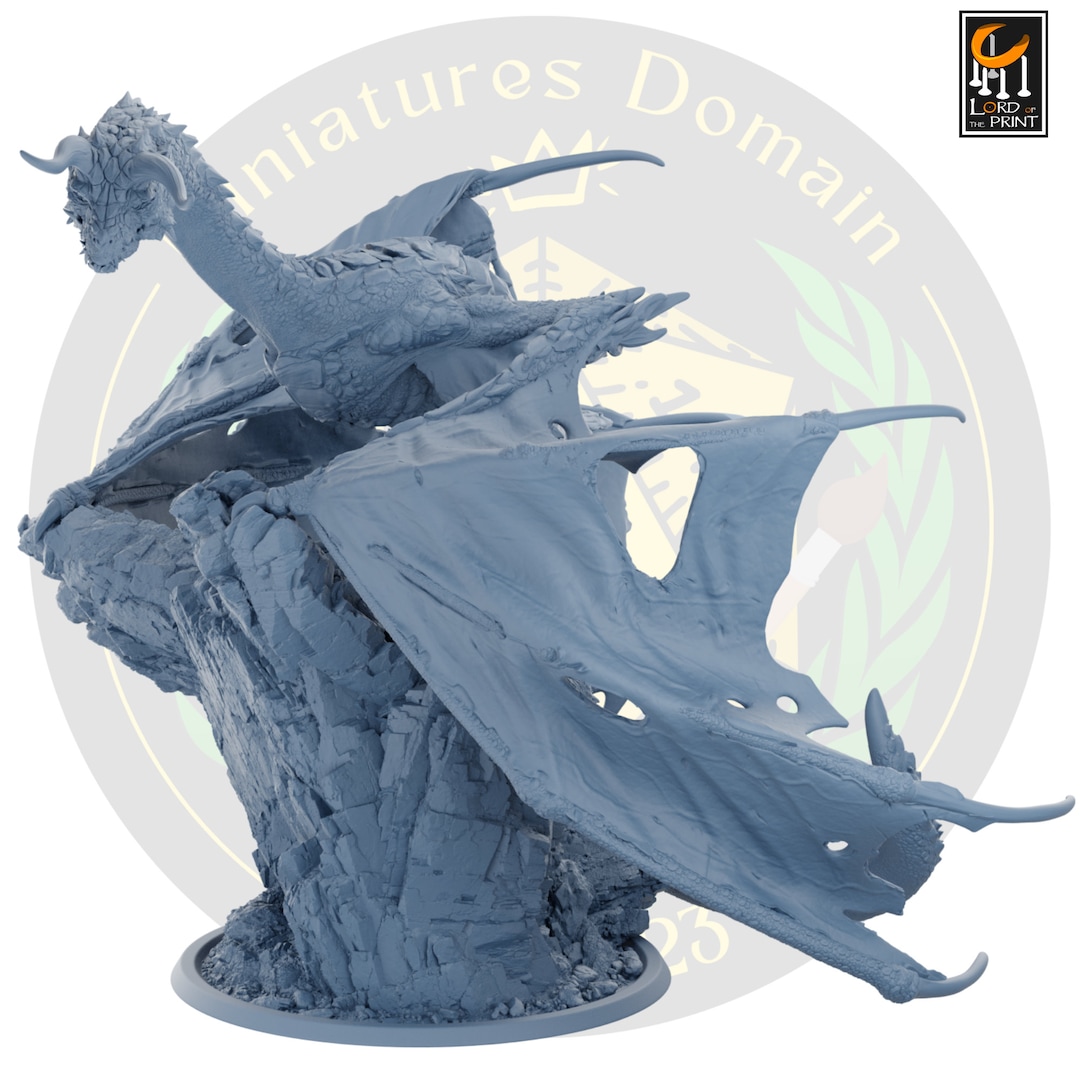 Tiamat Wyvern Guard Dragon RM| Miniature Dungeons and Dragons Dnd ...