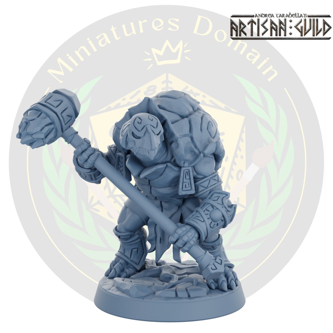 Jadeshell Turtlekin With Two-handed Hammer Fighter Beastfolk AG ...