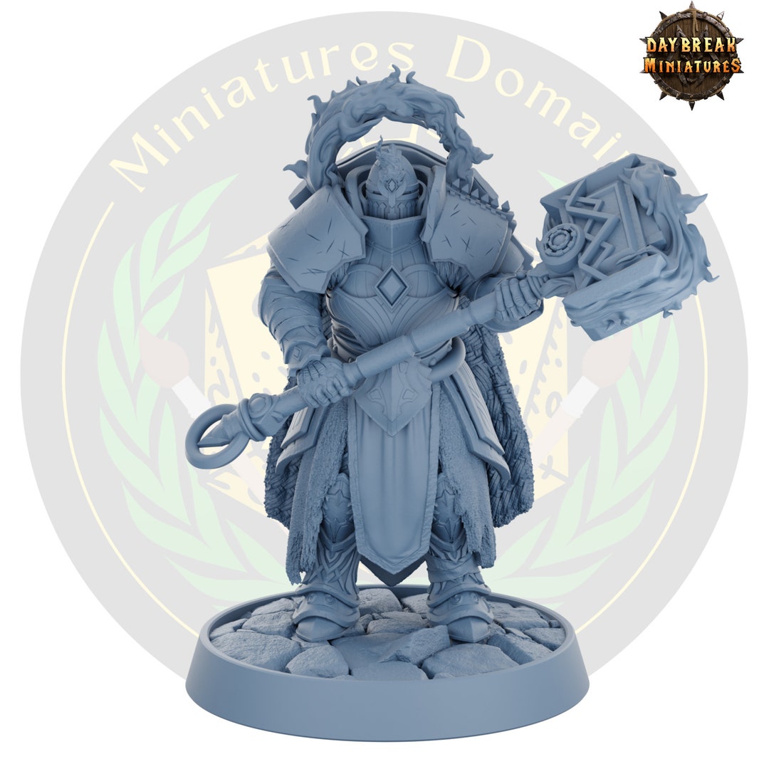 Duke Darko Ebonfire Paladin Human DBM | Miniature Dungeons and Dragons ...