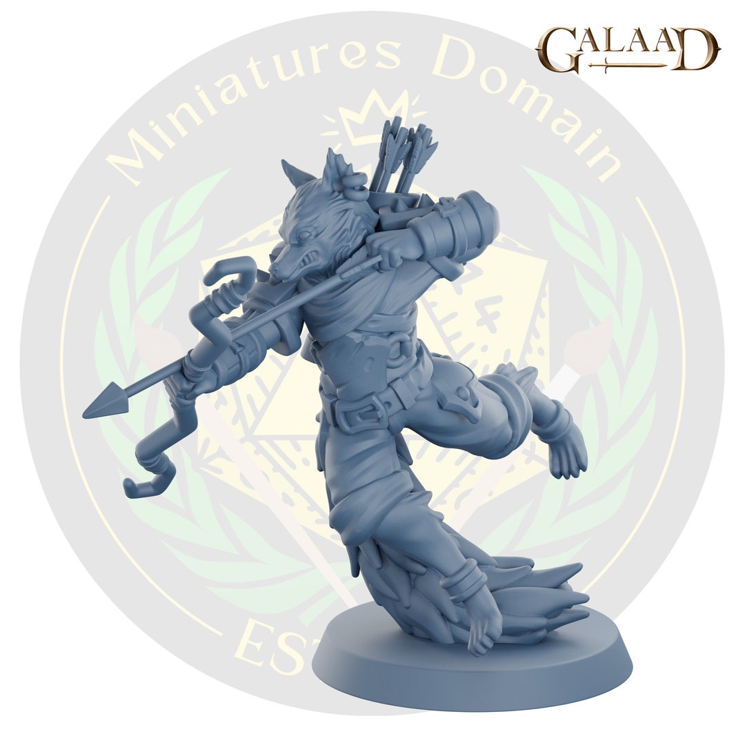 Kitsune Ranger Beastfolk Galaad | Miniature Dungeons and Dragons Dnd ...