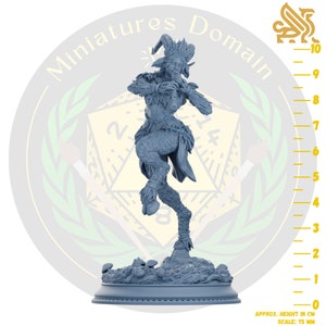 Sylvia of the Fringe - Faun Enchantress Beastfolk Bard DMS | Miniature ...