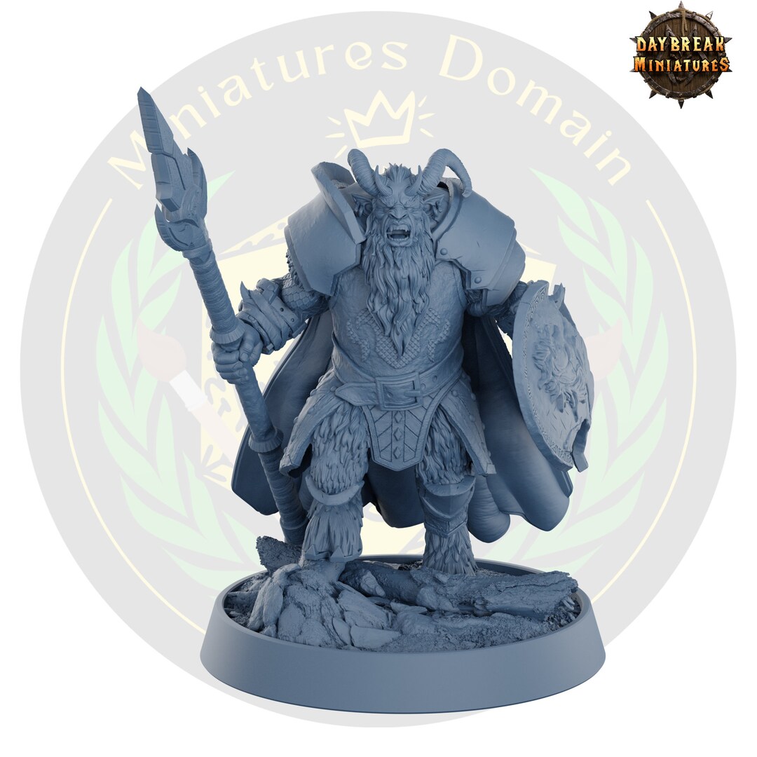 Stavras Fronter Barbarian Satyr DBM | Miniature Dungeons and Dragons ...