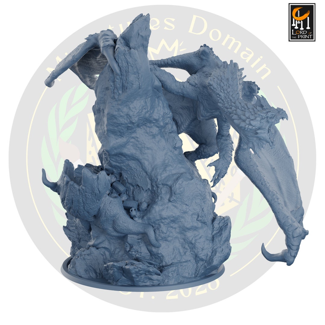 White Chromatic Dragon RM| Miniature Dungeons and Dragons Dnd Tabletop ...