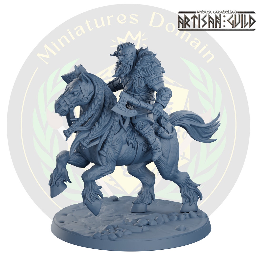 Skutagaard Warhorse Barbarian Human AG | Miniature Dungeons and Dragons ...