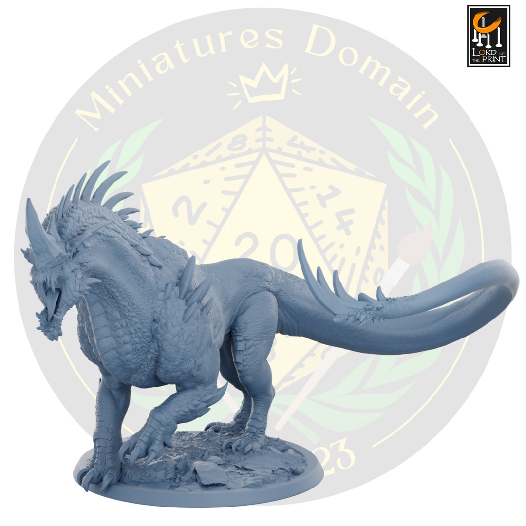 Tiamat Dragonspawn Blue Dragon RM| Miniature Dungeons and Dragons Dnd ...