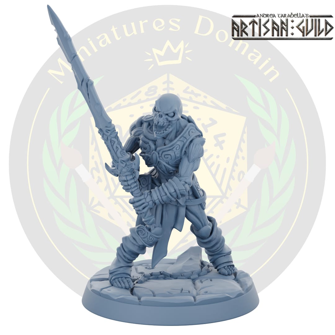 Skutagaard Draugr With Two-handed Sword Undead AG | Miniature Dungeons ...