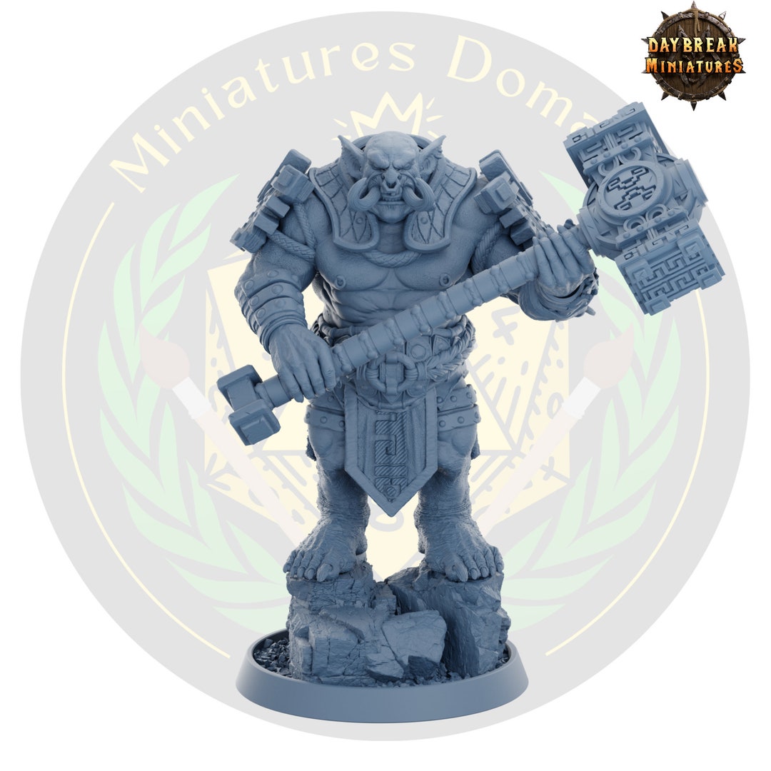 Deathbringer Olan Troka OGR Fighter Barbarian DBM | Miniature Dungeons ...