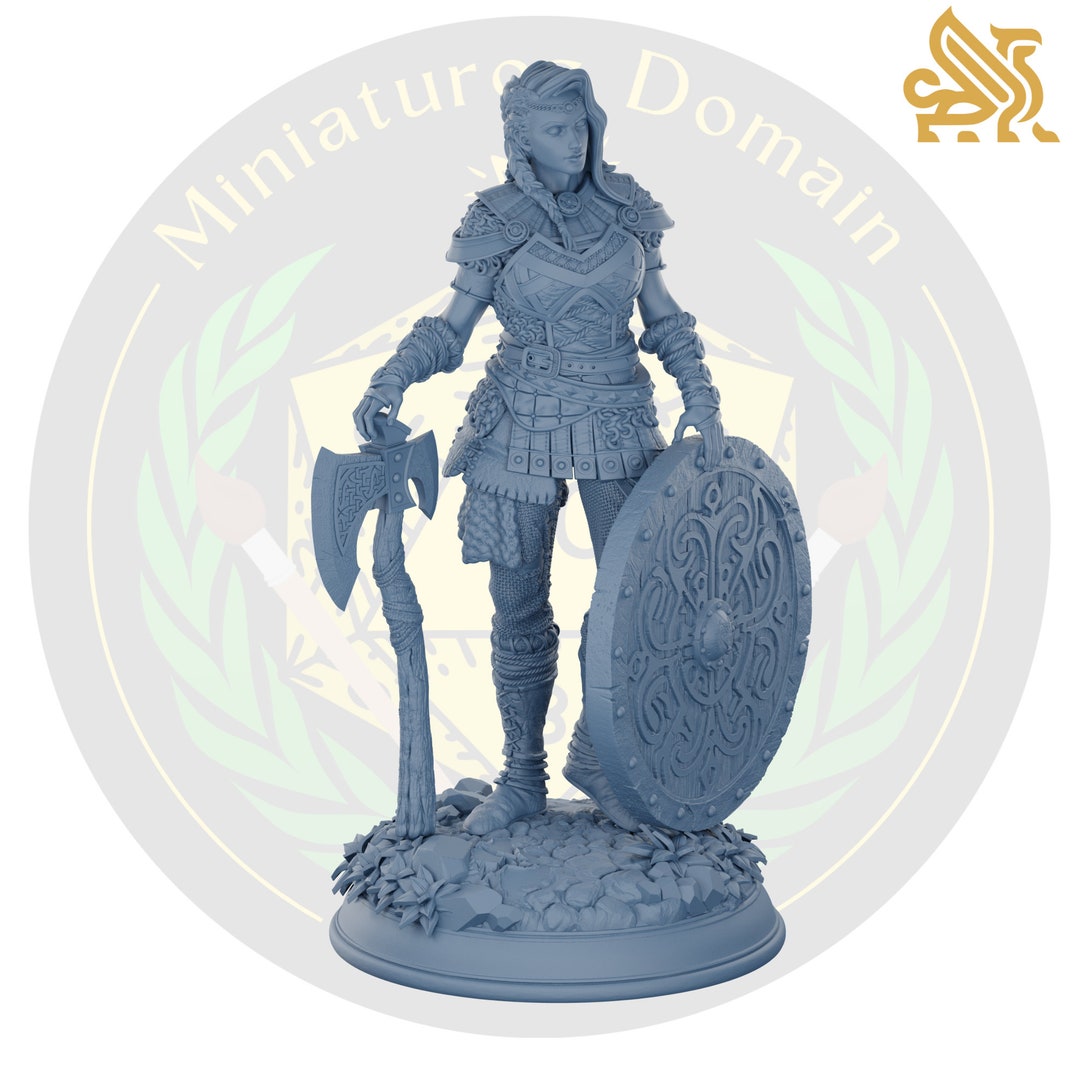 Freya the Feared Human Fighter Barbarian DMS | Miniature Dungeons and ...