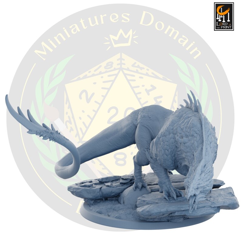 Tiamat Dragonspawn White Dragon RM| Miniature Dungeons and Dragons Dnd ...
