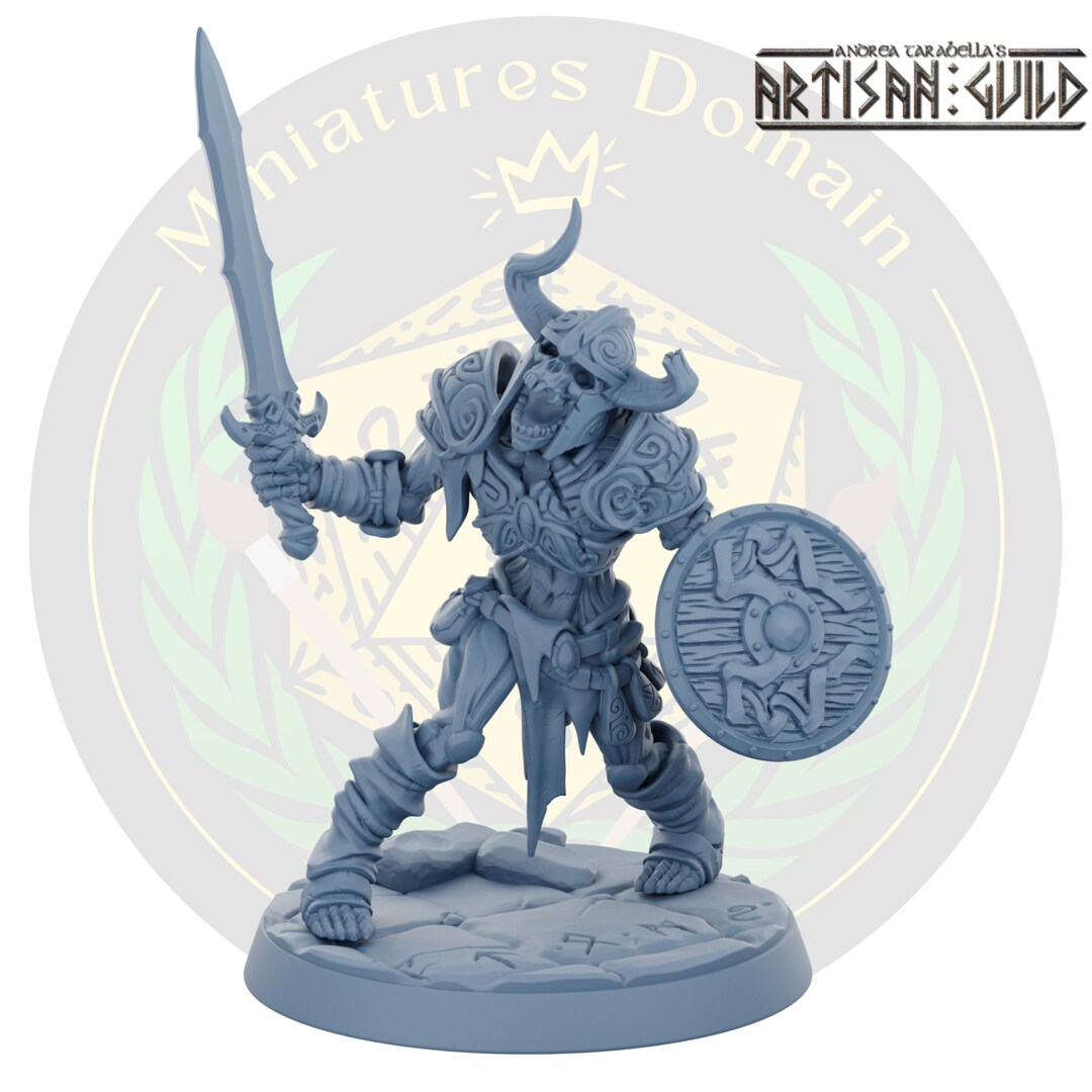 Skutagaard Draugr in Helmet With Sword and Shield Undead AG | Miniature ...