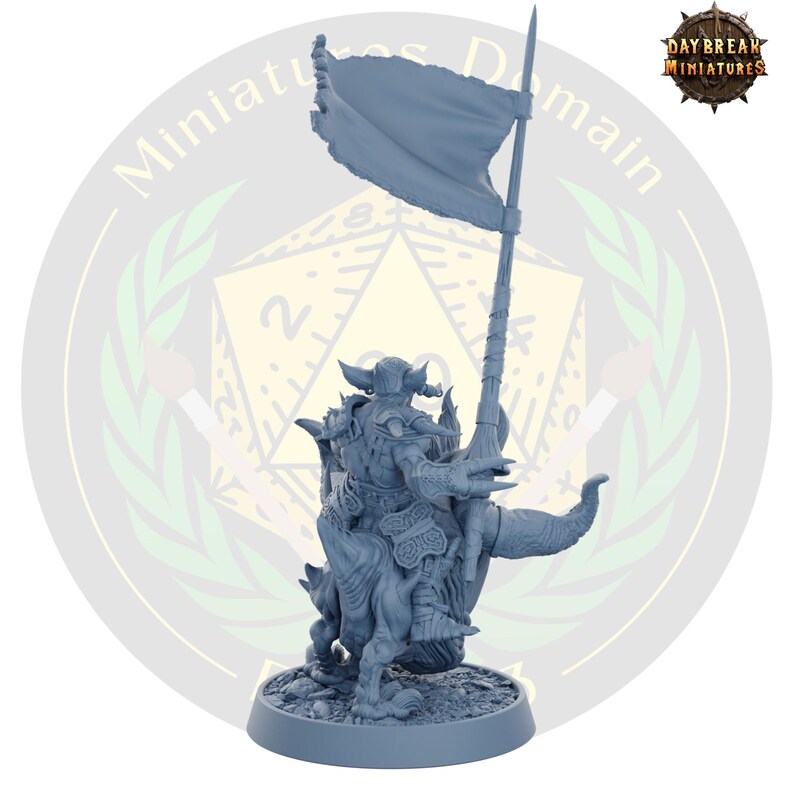 Dongli Smite on Head Runner Goblin Mounted DBM | Miniature Dungeons and ...