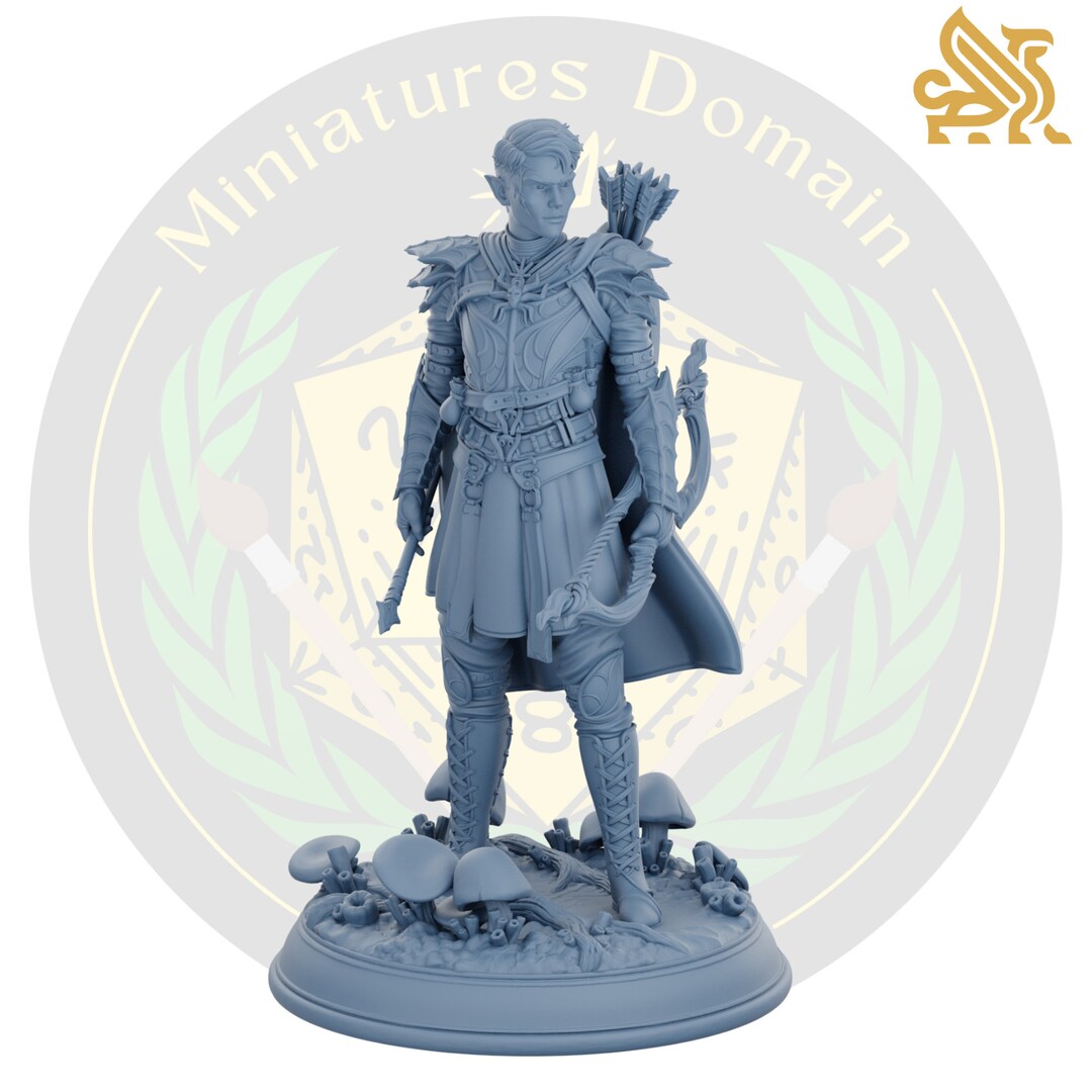 Drow Soldier With a Bow Ranger DMS | Miniature Dungeons and Dragons Dnd ...