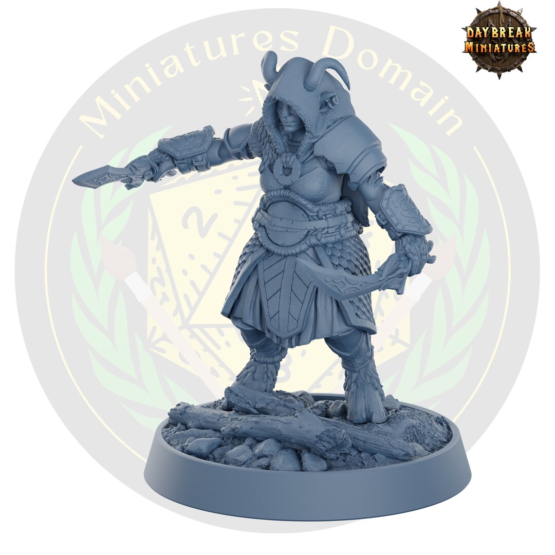 Raneaca Razor Beastfolk Satyr Fighter Rogue DBM | Miniature Dungeons ...