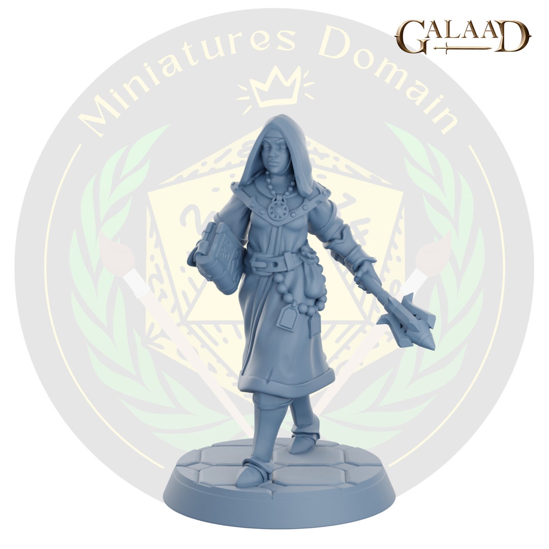 Nun With a Mace Cleric Human Female Galaad | Miniature Dungeons and ...