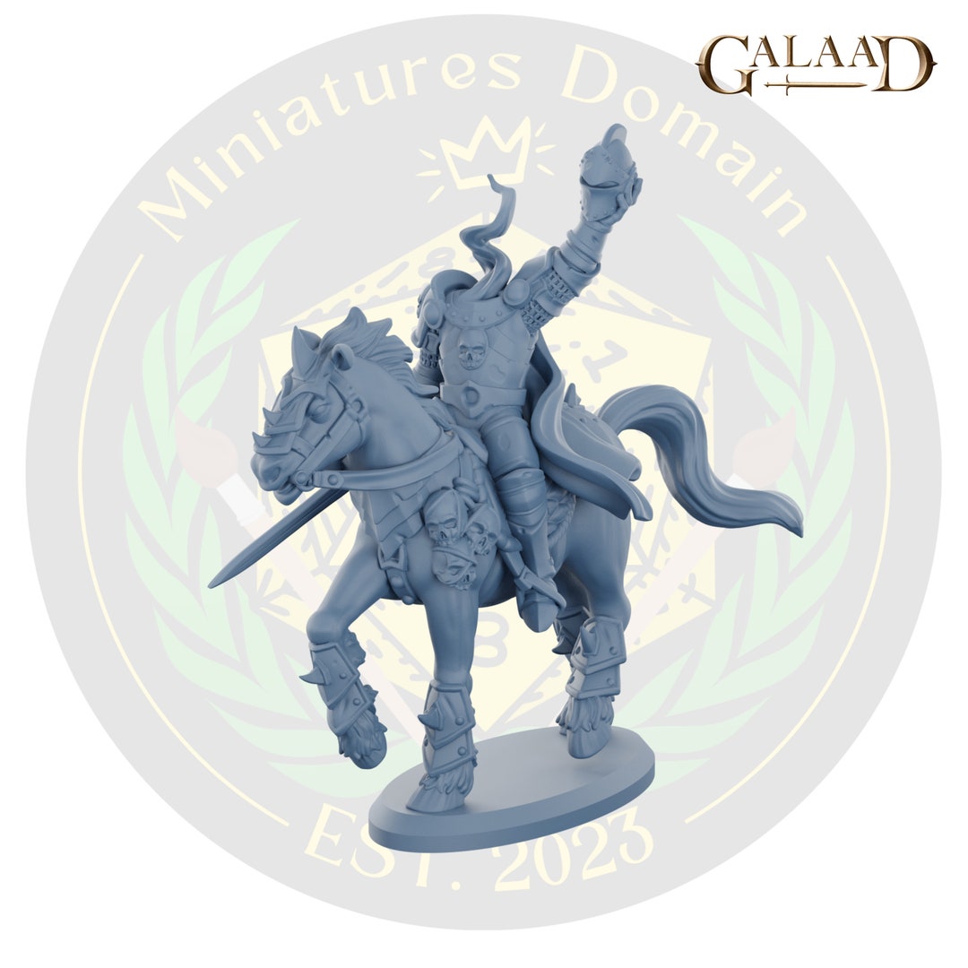 Dullahan Rider 2 Galaad | Miniature Dungeons and Dragons Dnd Tabletop ...