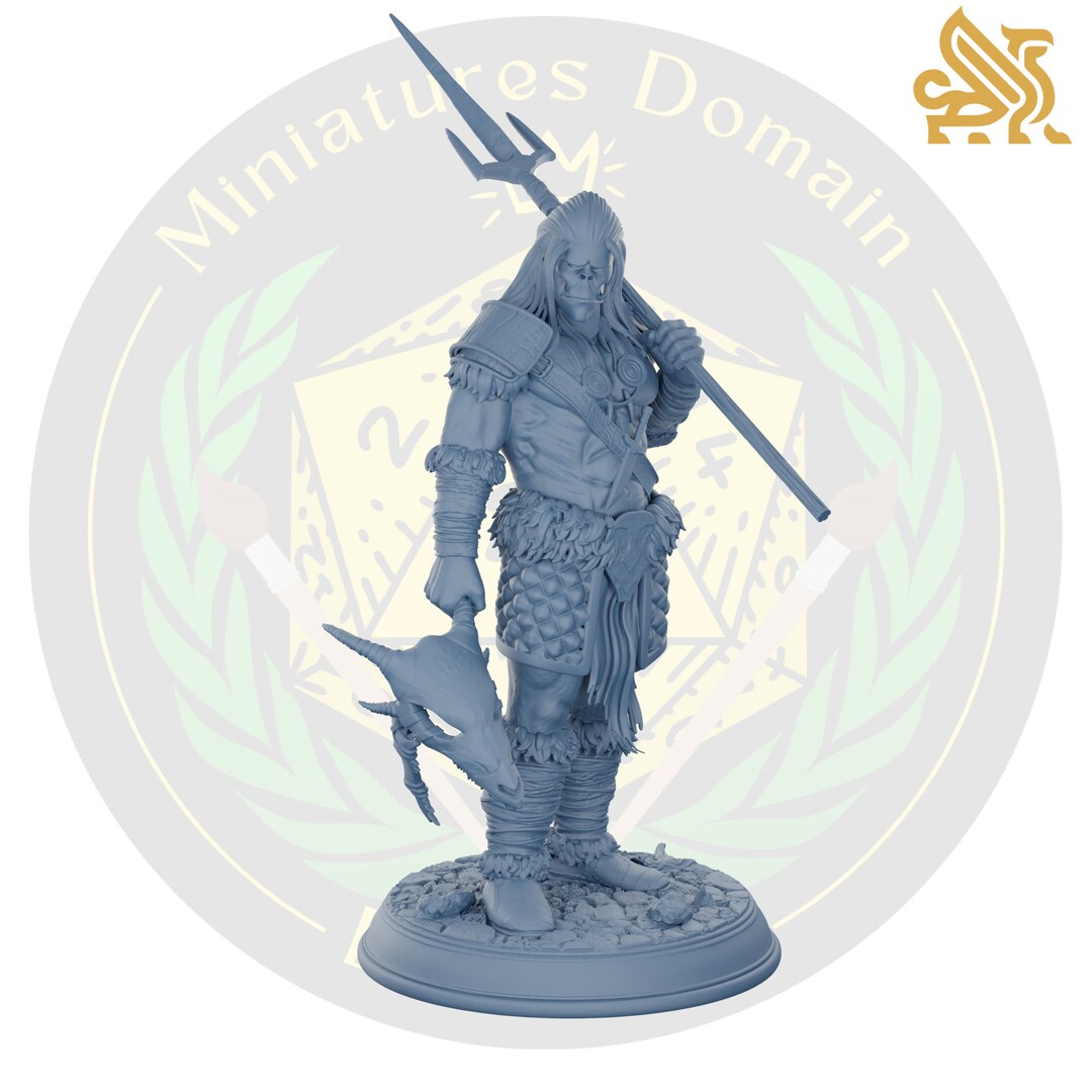 Jugak’thar Orc Hunter Barbarian DMS | Miniature Dungeons and Dragons ...