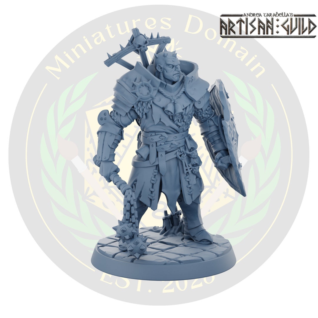 Plague Knight With a Mace Fighter Human AG | Miniature Dungeons and ...