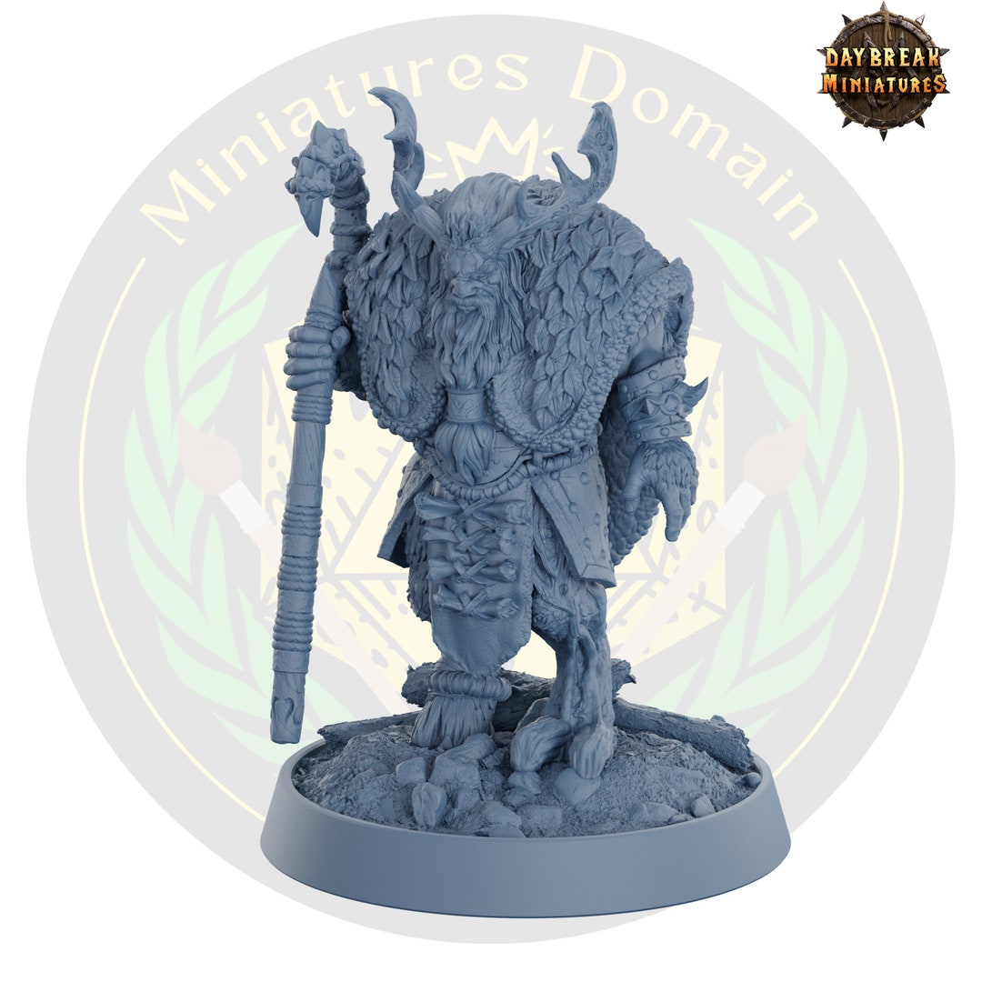 Forius the Elder Beastfolk Satyr Shaman DBM | Miniature Dungeons and Dragons Dnd Tabletop ...