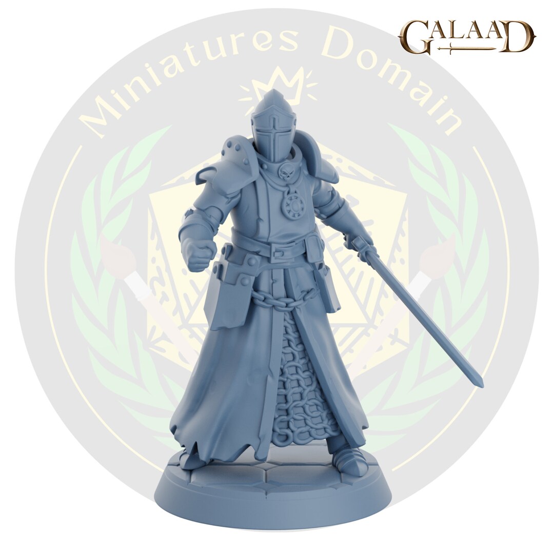 Sacred Sword Pastor Cleric Human Galaad | Miniature Dungeons and ...