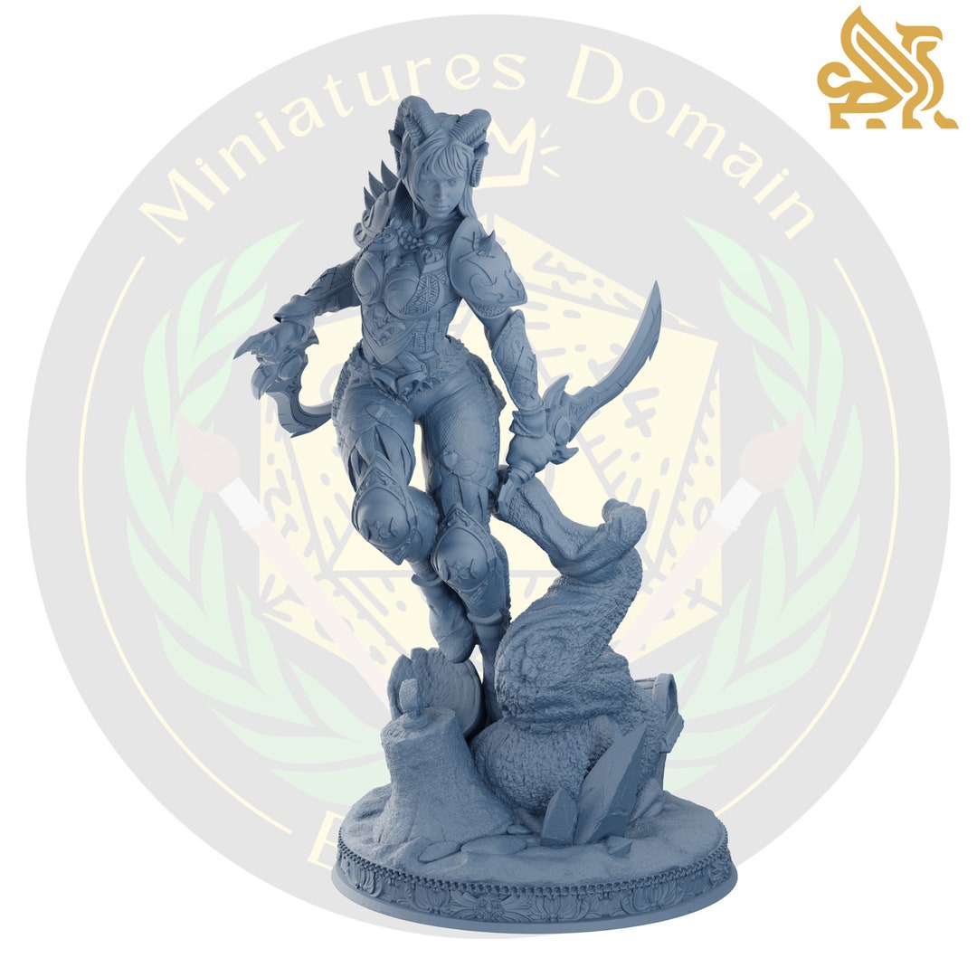 Orlena Tiefling Rogue DMS | Miniature Dungeons and Dragons Dnd Tabletop ...