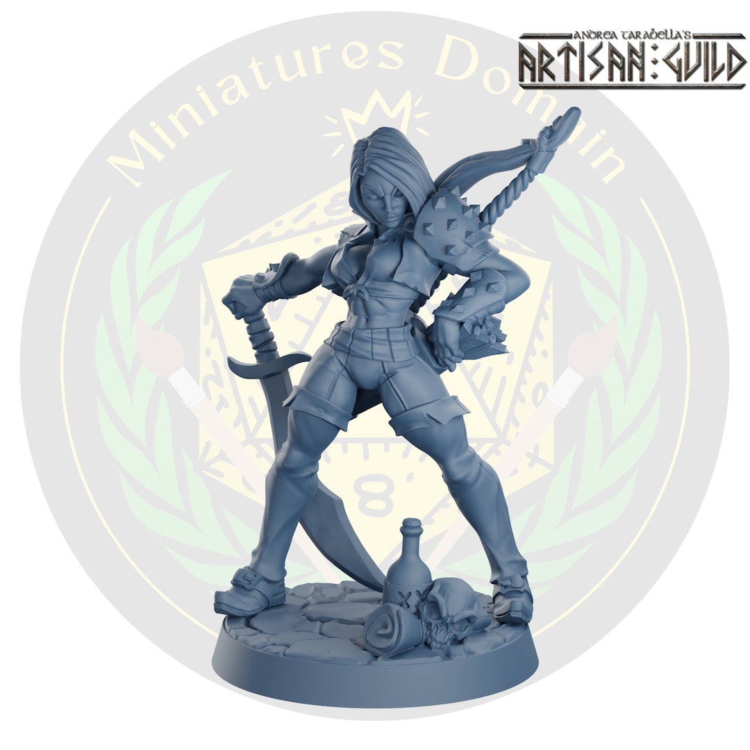 Aline the Bold Human Ranger Fighter AG | Miniature Dungeons and Dragons ...