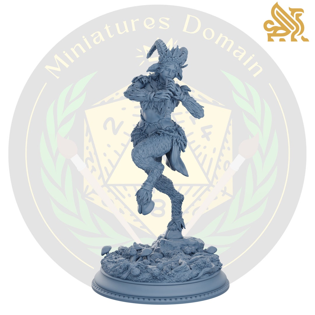 Sylvia of the Fringe - Faun Enchantress Beastfolk Bard DMS | Miniature ...