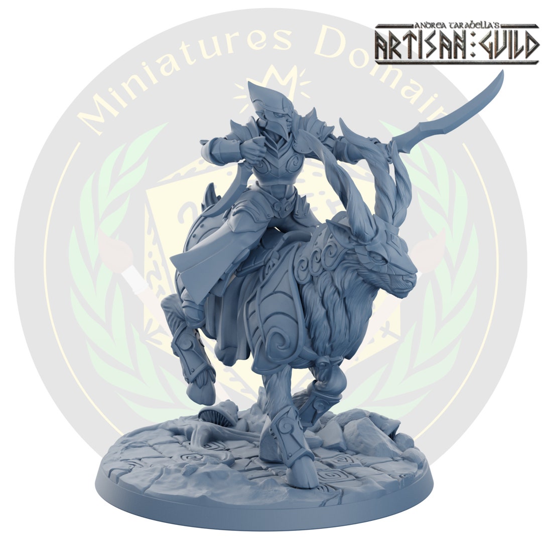 Noble Alfar Cervid Rider Rogue Elf Female AG | Miniature Dungeons and ...