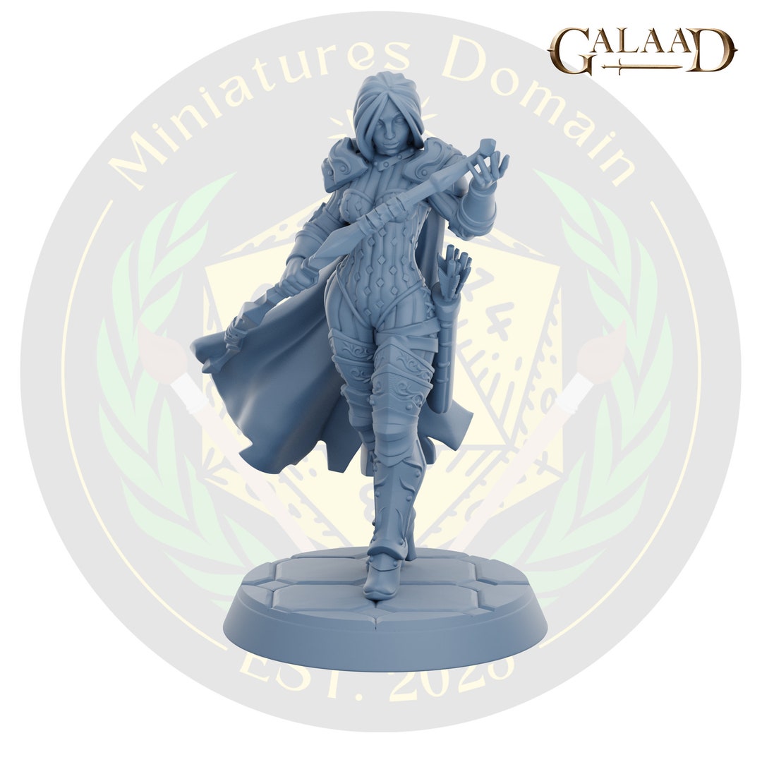Warden With a Bow Ranger Galaad | Miniature Dungeons and Dragons Dnd ...