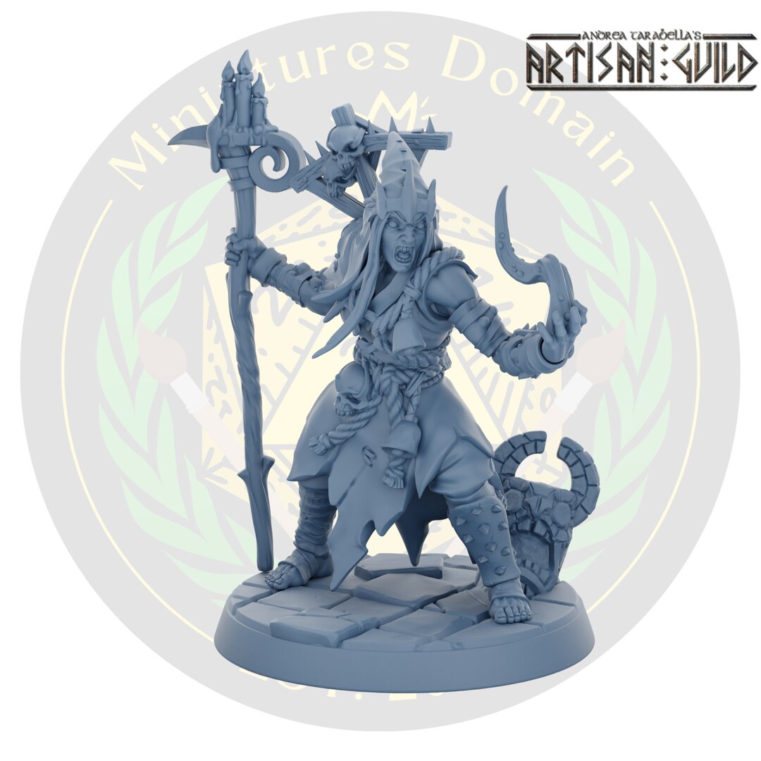 Female Cultist of Melmora Mag Sorcerer Human AG | Miniature Dungeons ...
