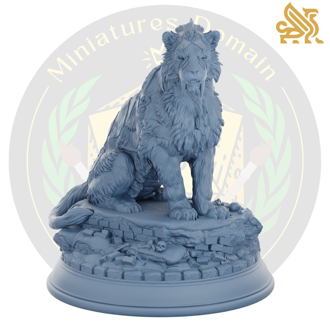 Sabka - Giant Sabertooth Tiger Beast DMS | Miniature Dungeons and ...