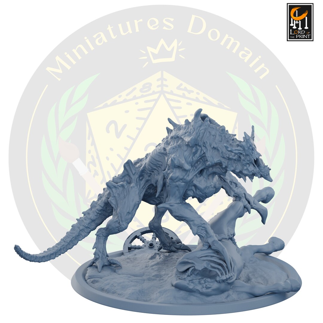 Hellhound Beast (variant A) RM | Miniature Dungeons and Dragons Dnd Tabletop Miniature Mini ...