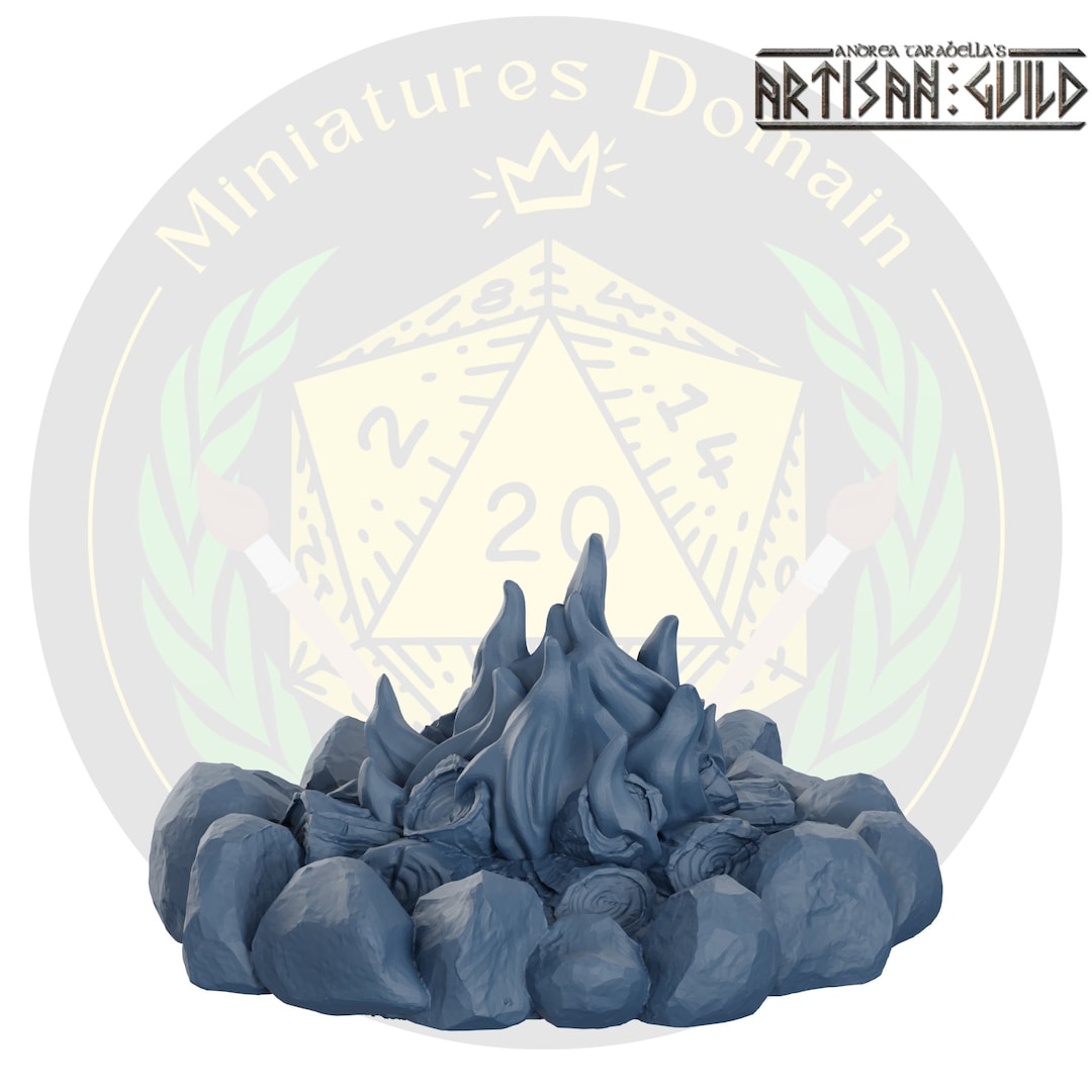 Big Campfire Terrain AG | Miniature Dungeons and Dragons Dnd Tabletop ...
