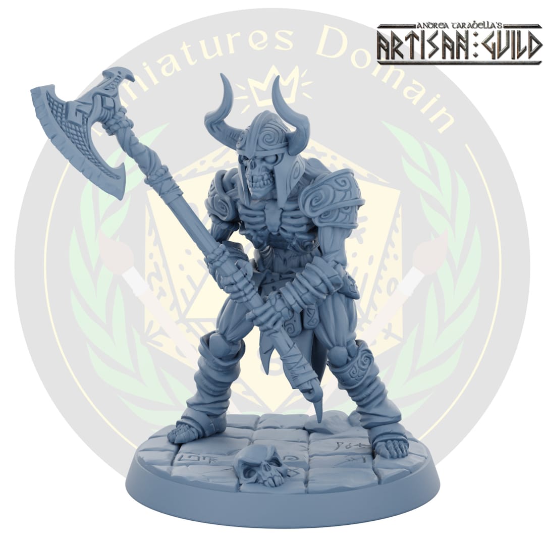 Skutagaard Draugr in Helmet With Two-handed Axe Undead AG | Miniature ...