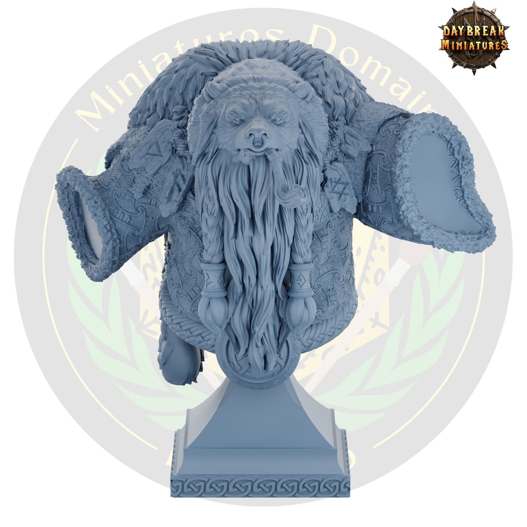 Evener Smoke BUST Beastfolk Bear DBM | Miniature Dungeons and Dragons ...