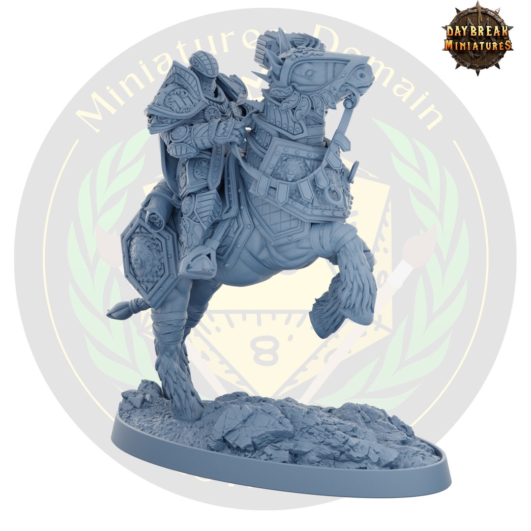 Le Chevalier Florian De L'ancienne Bataille Human Fighter Mounted DBM | Miniature ...