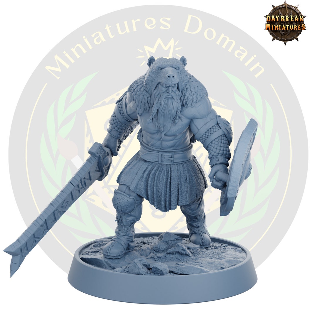 Magnar Runeblade Barbarian Fighter DBM | Miniature Dungeons and Dragons ...