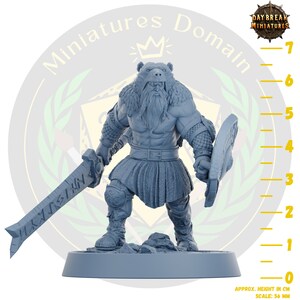 Magnar Runeblade Barbarian Fighter DBM | Miniature Dungeons and Dragons ...