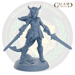 Tiefling Gladiator Tiefling Fighter Galaad | Miniature Dungeons and Dragons Dnd Tabletop ...